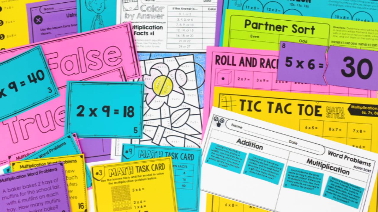 Multiplication Facts - Math Sneak Peek