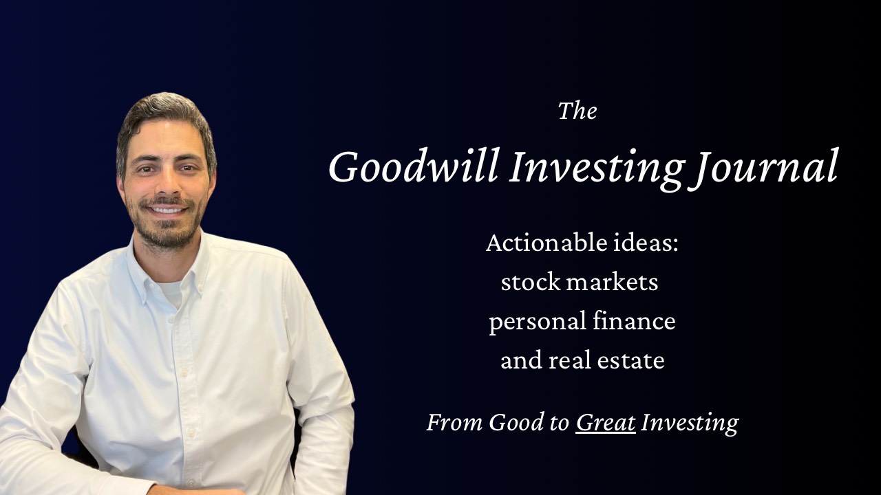 Welcome to the Goodwill Investing Journal