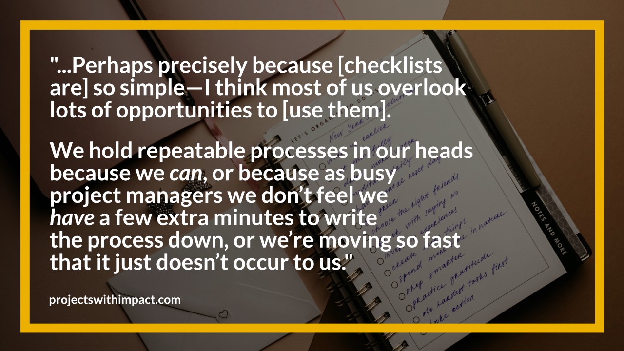 Save Mental Bandwidth—Embrace Checklists