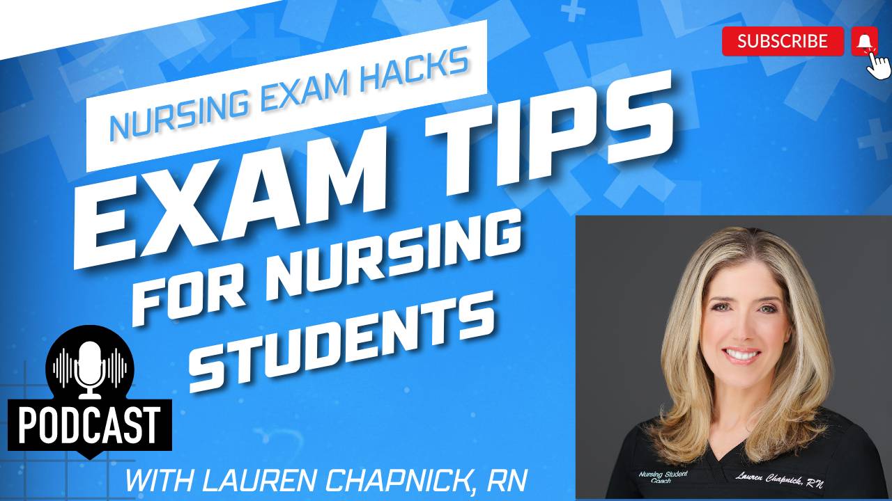 blog post about study hacks and strategies fro nursing exams