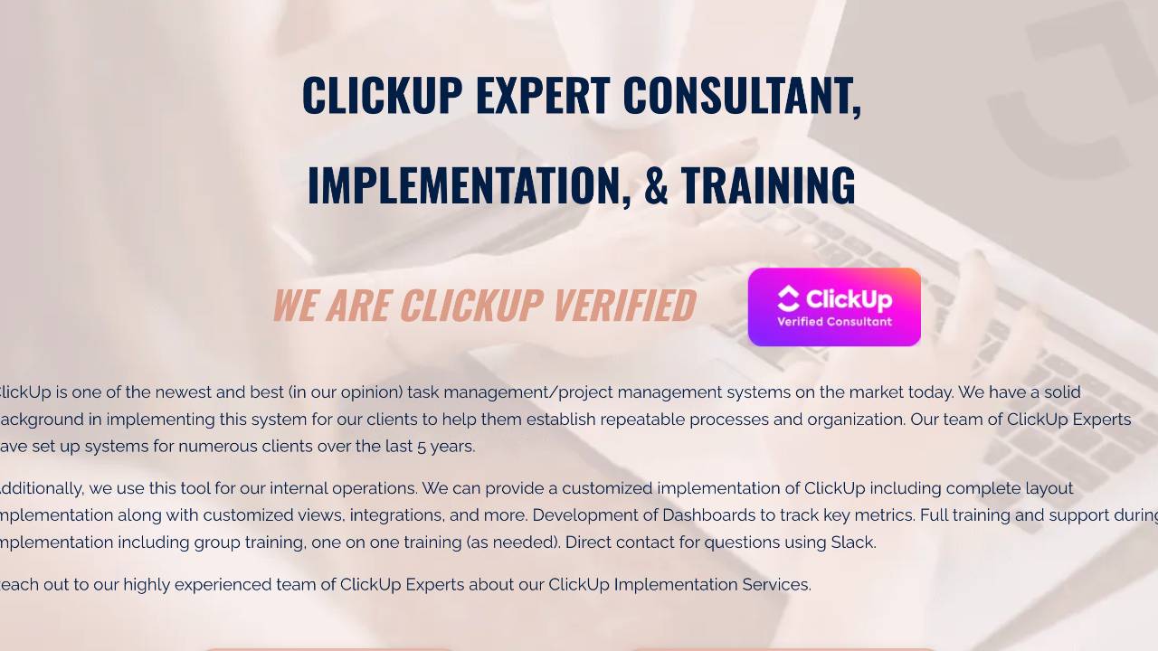 Trusted ClickUp Consultants | Verified Experts Since 2020