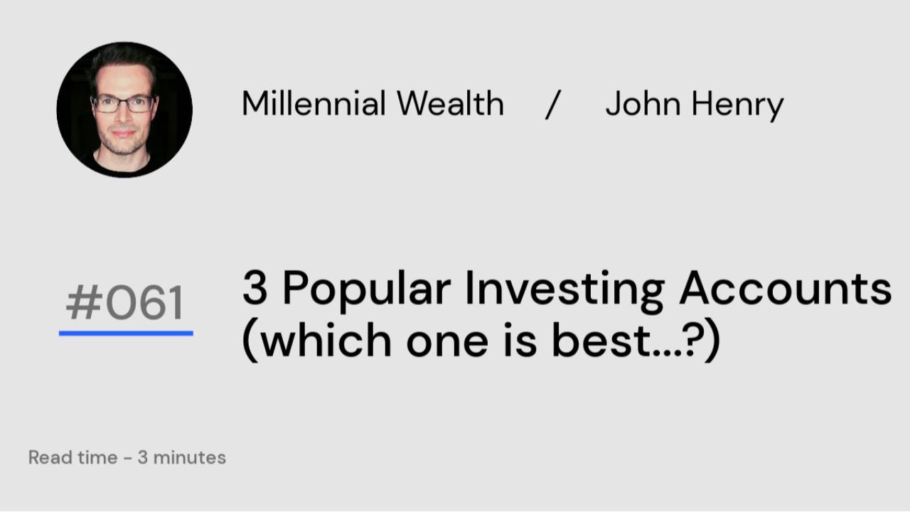 3 Popular Investing Accounts (which one is best...?) | John Henry
