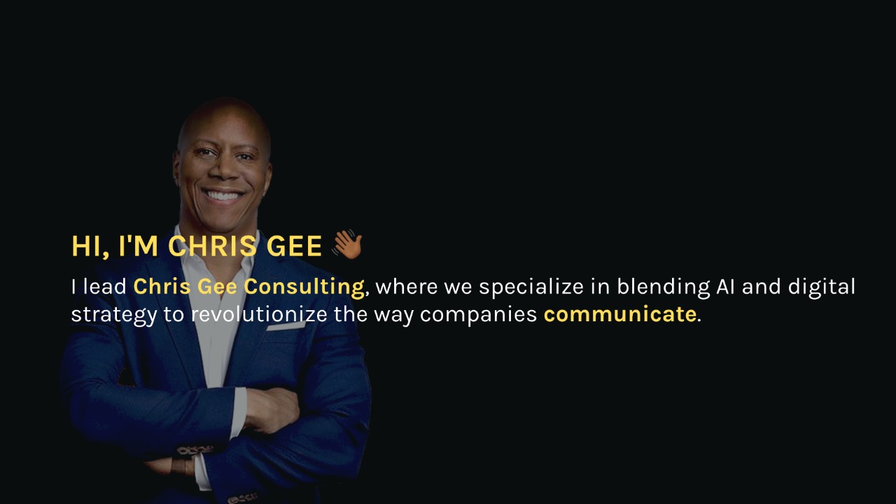 Chris Gee | AI for PR & Communications | Workshops & Consulting