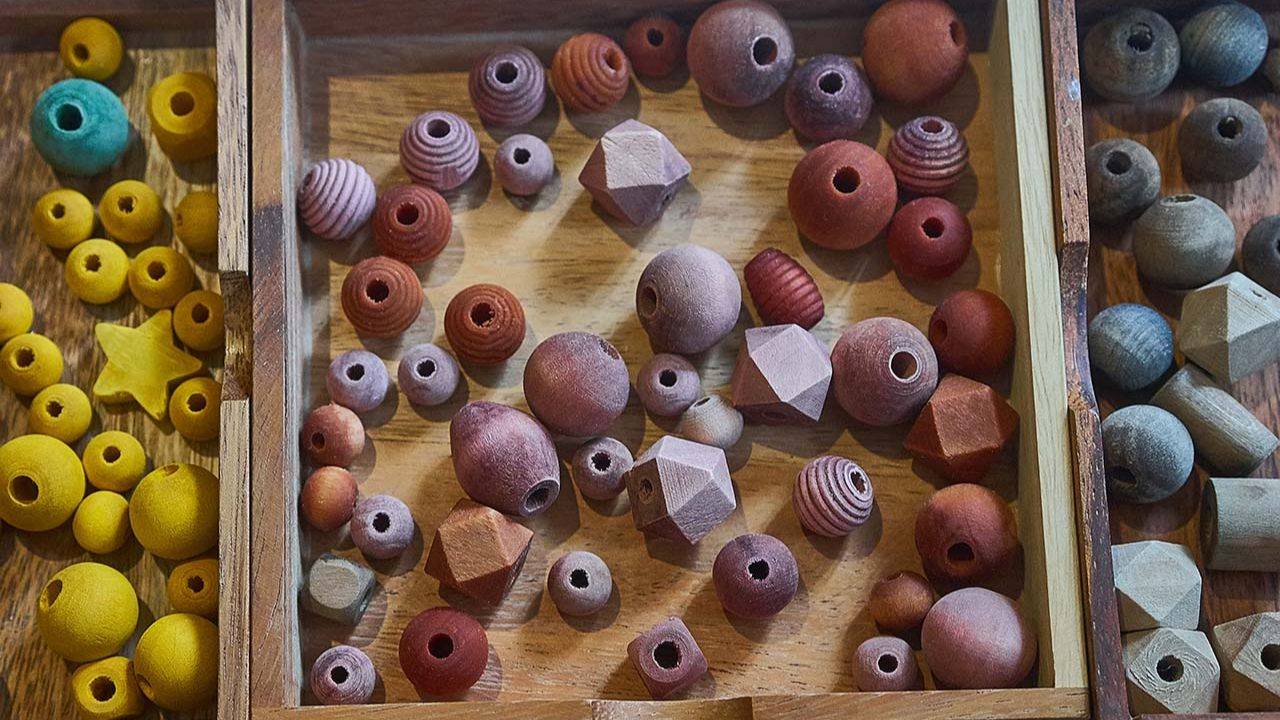 How to Make and Dye Wooden Beads