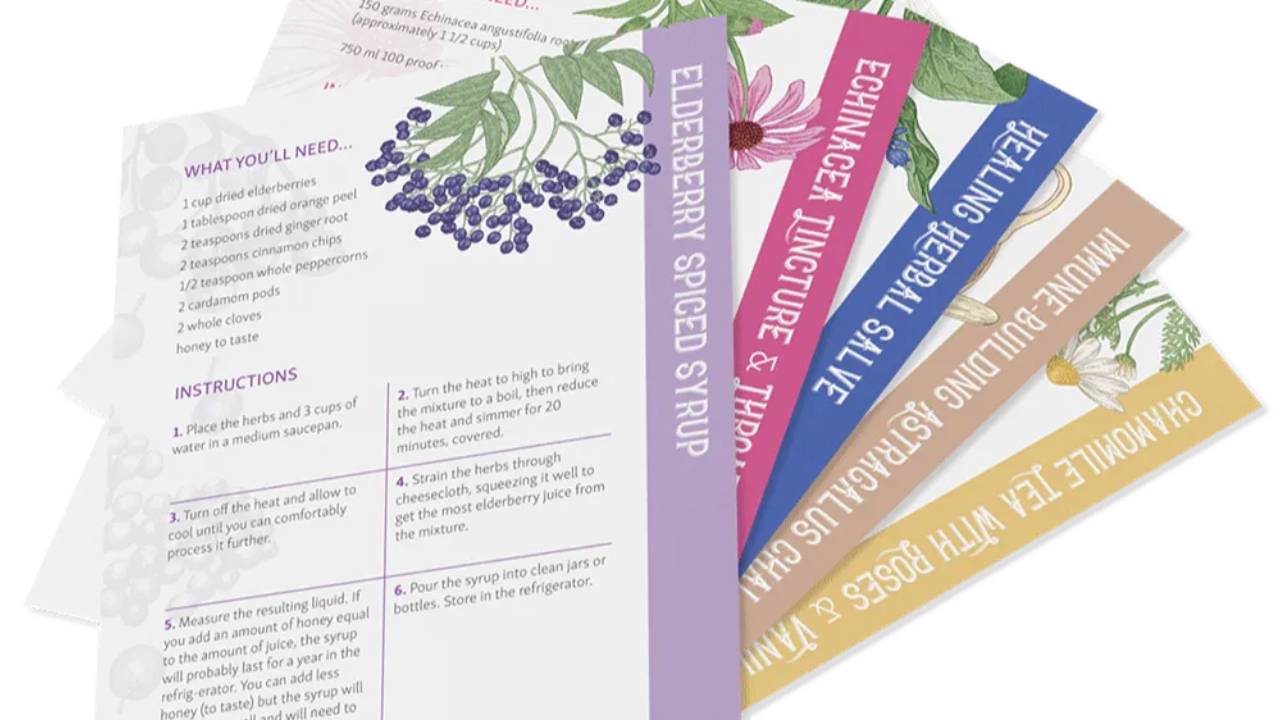 Apothecary Herbal Prep Cards