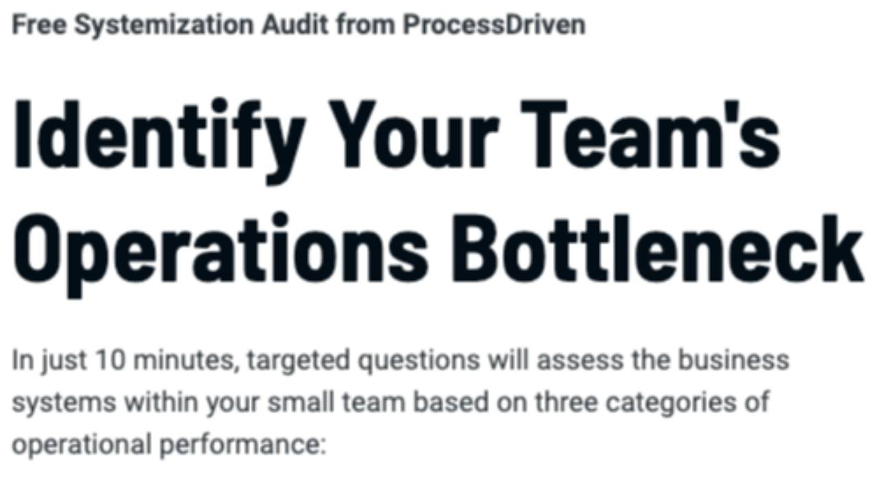 Take a Systemization Snapshot™