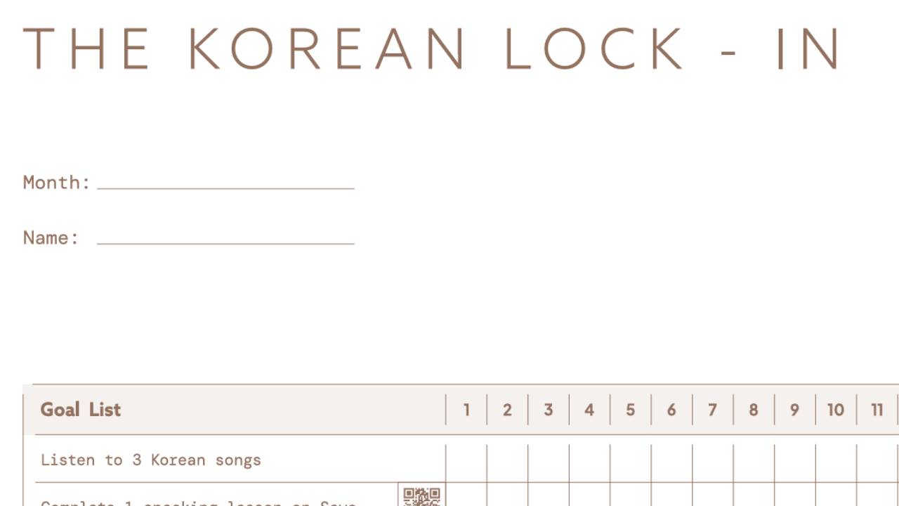 The Korean Lock-In | Talk To Me In Korean