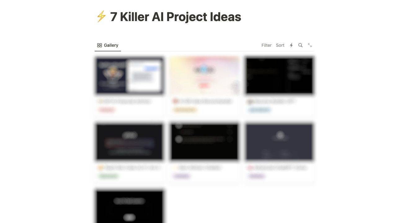 7 Killer AI Project Ideas