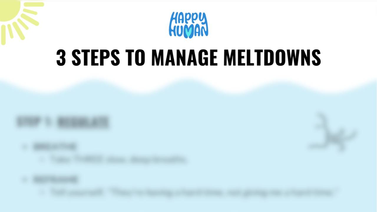 Get Our Meltdown Management Guide!