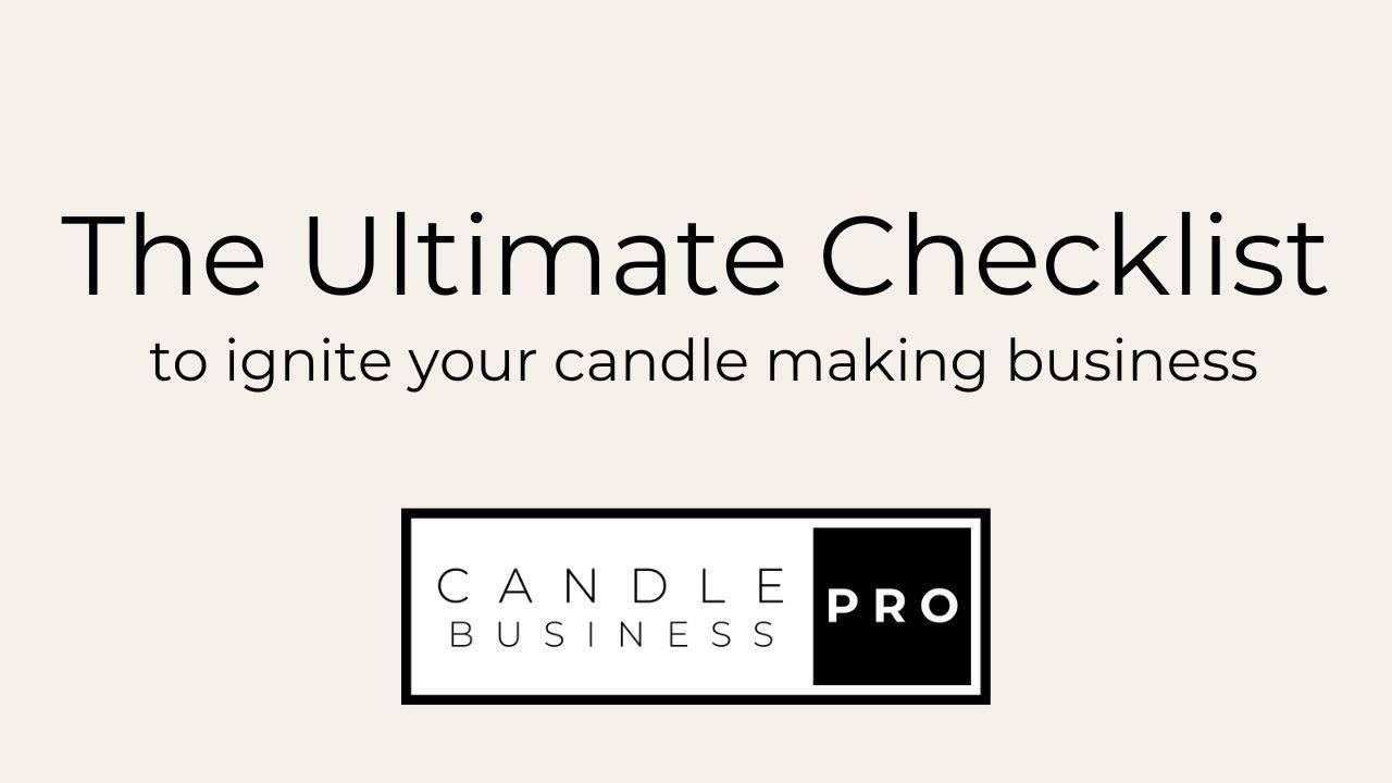 Free Checklist of Candle Making Business Tools and Supplies