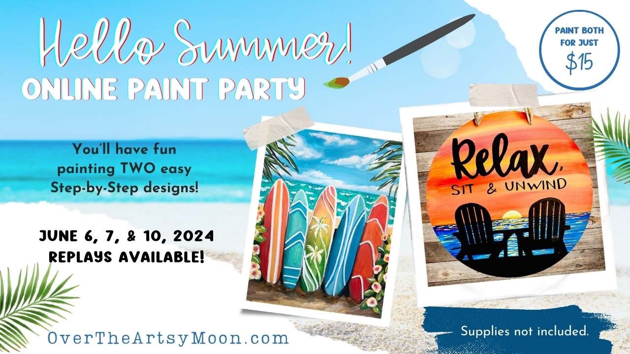 Hello Summer Online Paint Party