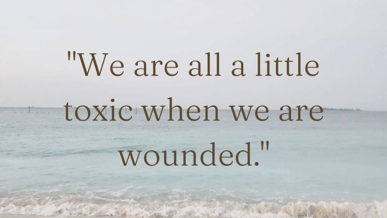 We Are All A Little "Toxic" When We Are Wounded