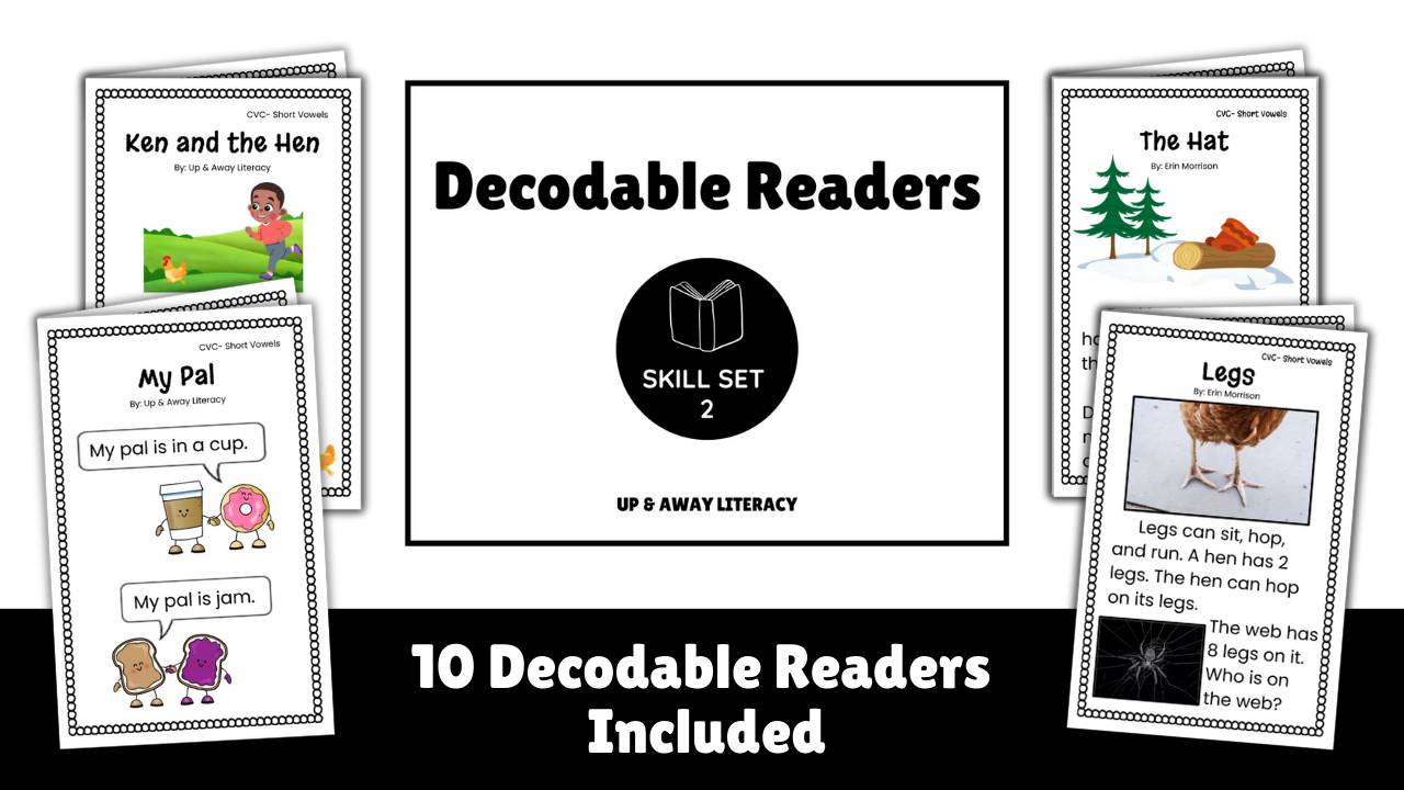 Decodable Readers Skill Set 2 | Up & Away Literacy