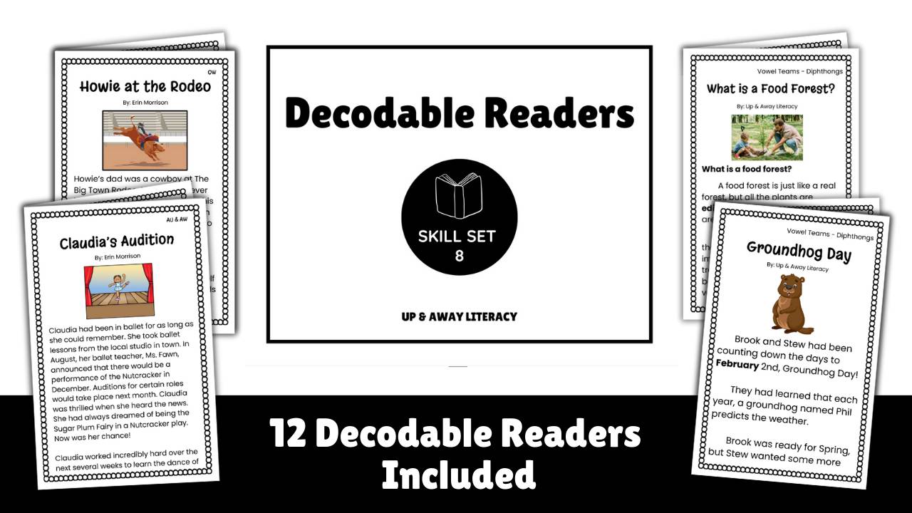 Decodable Readers Skill Set 8 | Up & Away Literacy