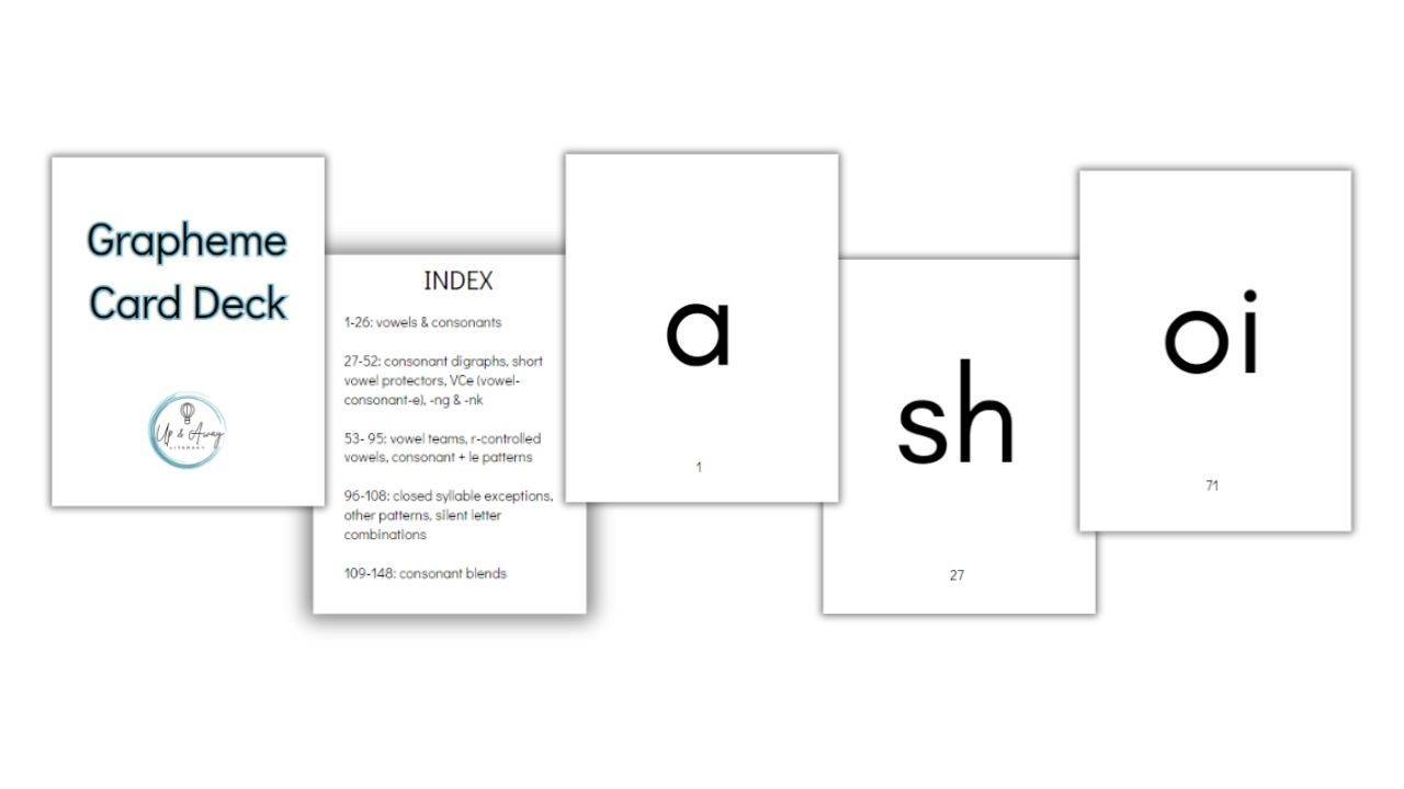 Phoneme/Grapheme Card Deck
