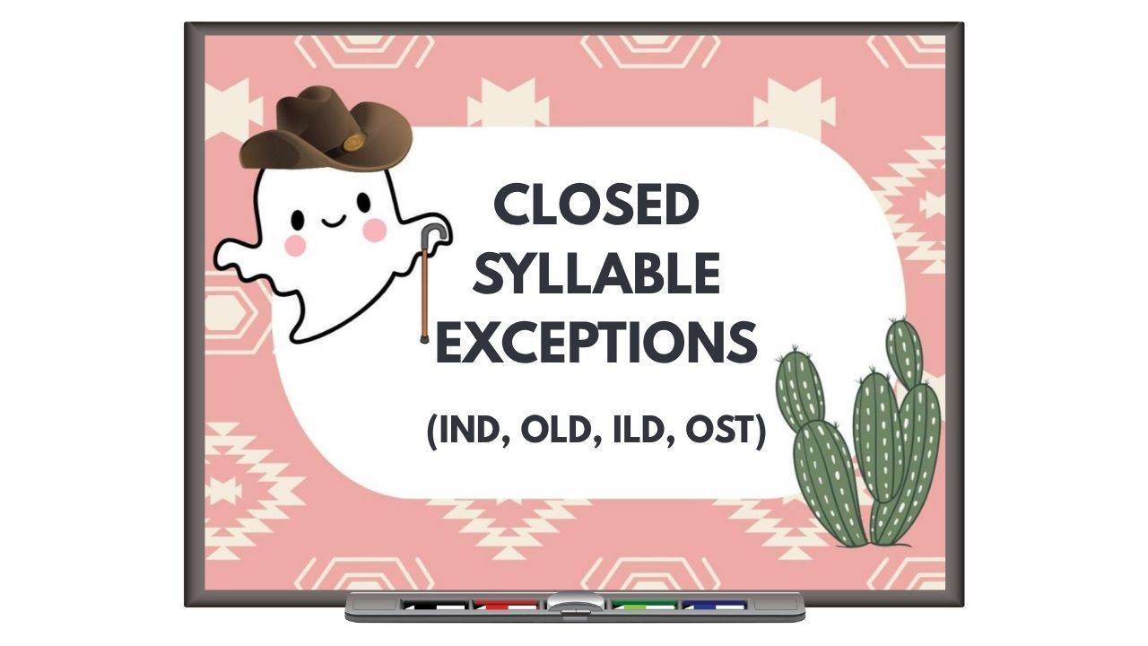 LIFT OFF! Digital Phonics Lessons: Closed Syllable Exceptions