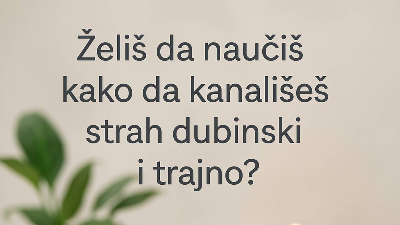 Kanalizanje Straha: Pretvori Strah u Energiju