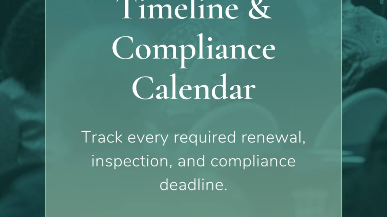 Renewal Timeline & Compliance Cadence Calendar