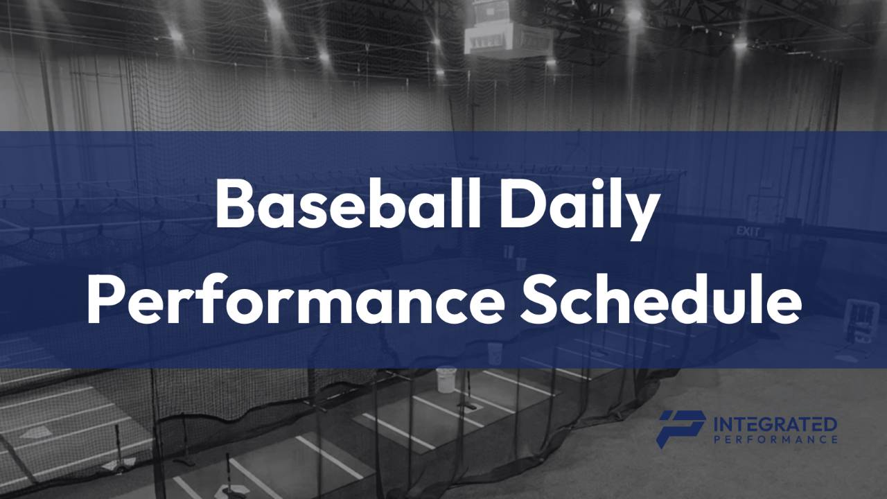Baseball Daily Performance Schedule
