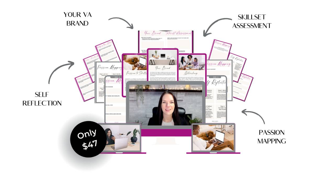 Raise Your Virtual Assistant Rates Workbook, Calendar and Planners