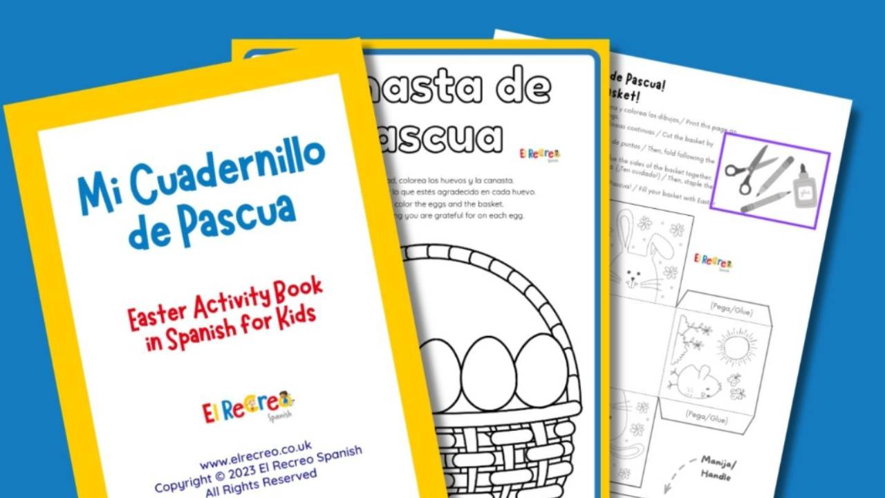 Easter Activity book in Spanish