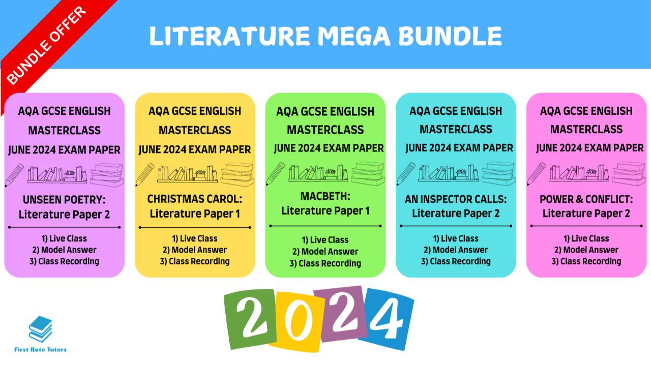 AQA 2024 Literature Week Mega Bundle: Literature Paper 1 & 2
