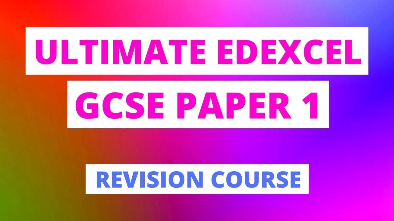 EDEXCEL English Language Paper 1 Course