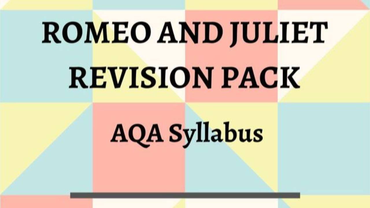 Romeo and Juliet: Model Answers