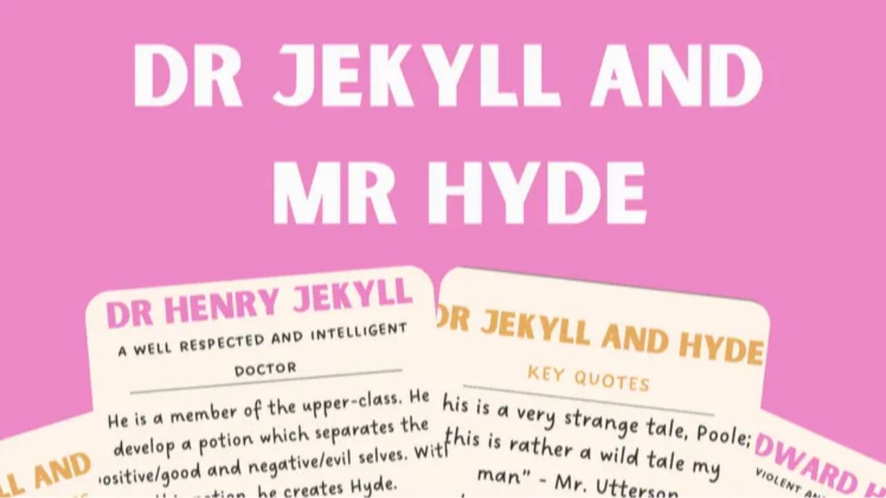 Dr Jekyll & Mr Hyde GCSE Mindmap & Flashcards