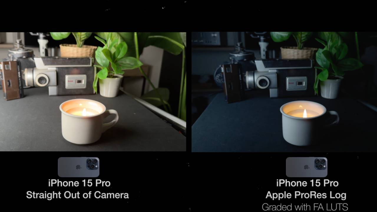 a6700 slog3 vs Iphone 15 Pro ProRes