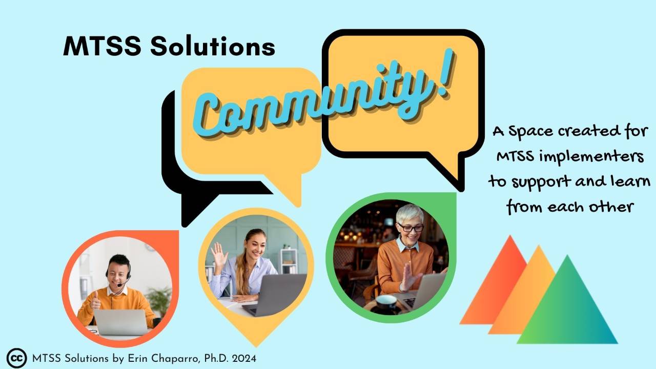 Multi-tiered systems of support (MTSS)