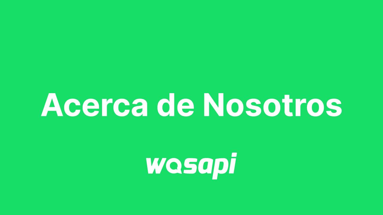 Acerca de Nosotros | Wasapi