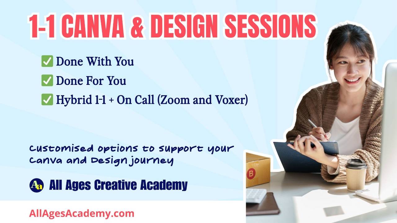 Canva and Design 1-1 Support | Get it done!