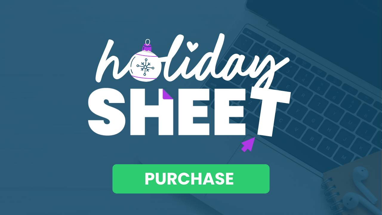 Sheet Load of Templates Holiday Templates