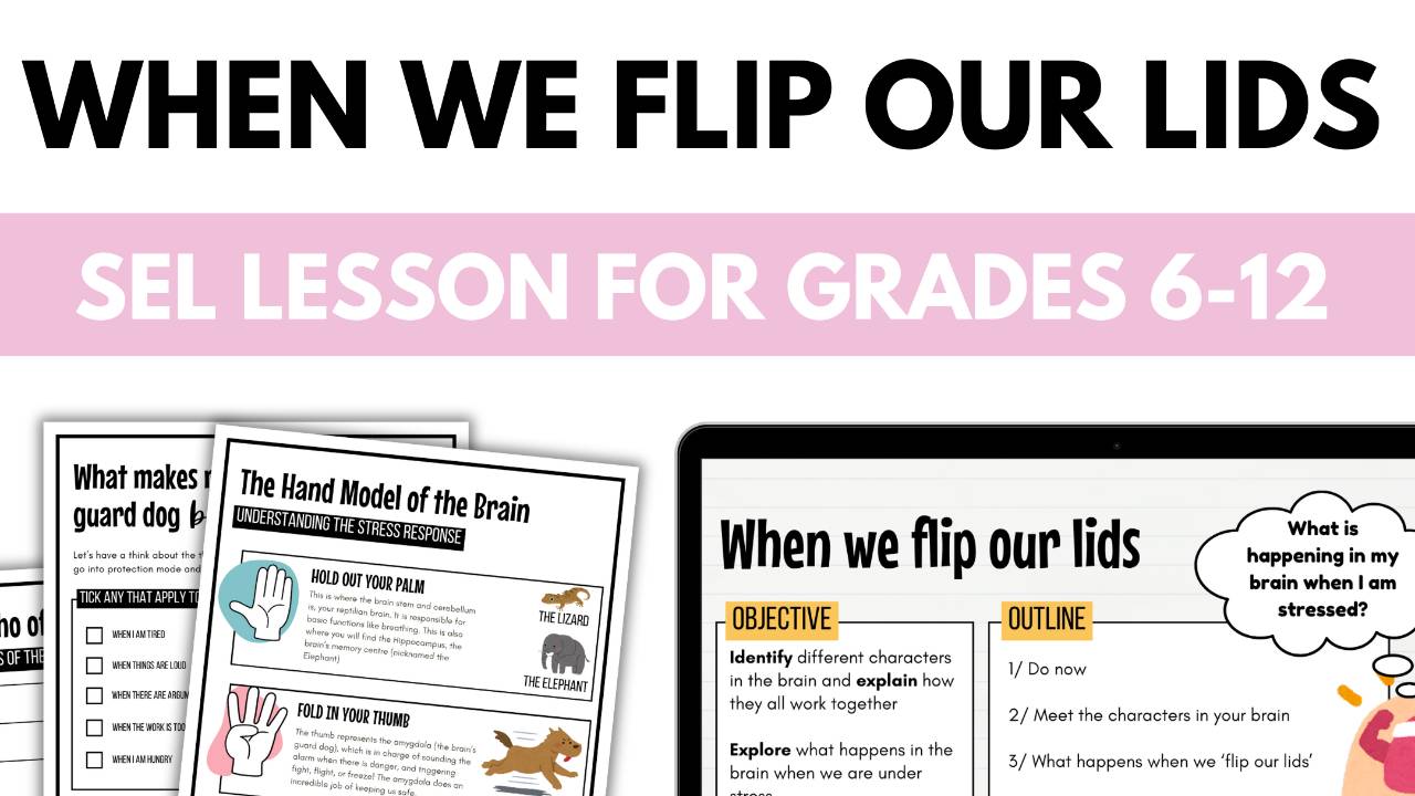 SEL Lesson 'Flipping Your Lid': Supports Emotional Regulation