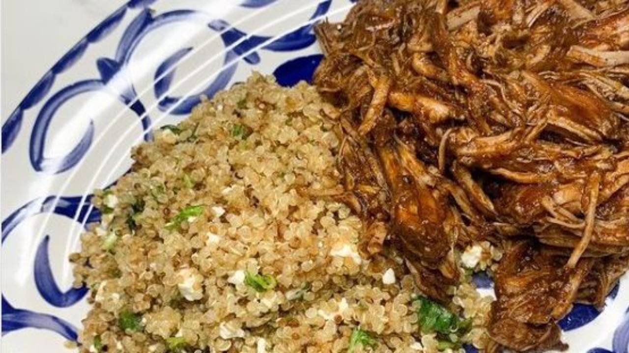 Receta de Churrasco de cerdo mechado con quinoa