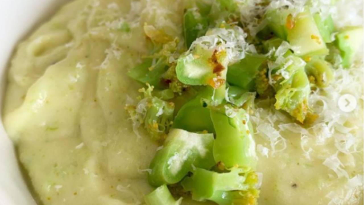 Receta de Puré de papa con brócoli y queso