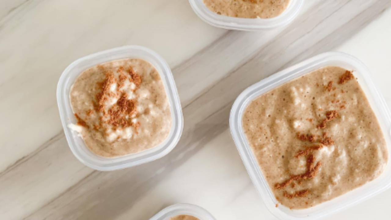 Receta de Avena de mantequilla de maní y coco