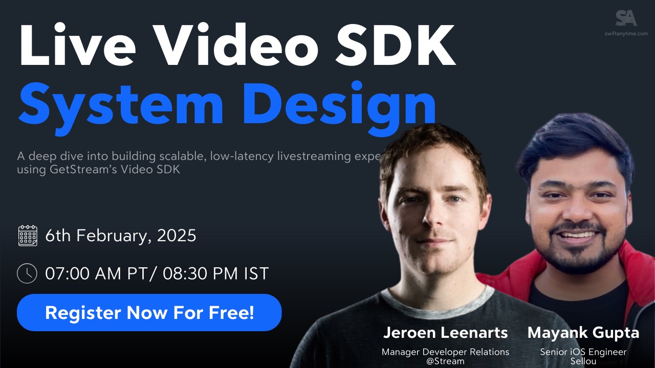 Live Video SDK System Design ft. GetStream SDK