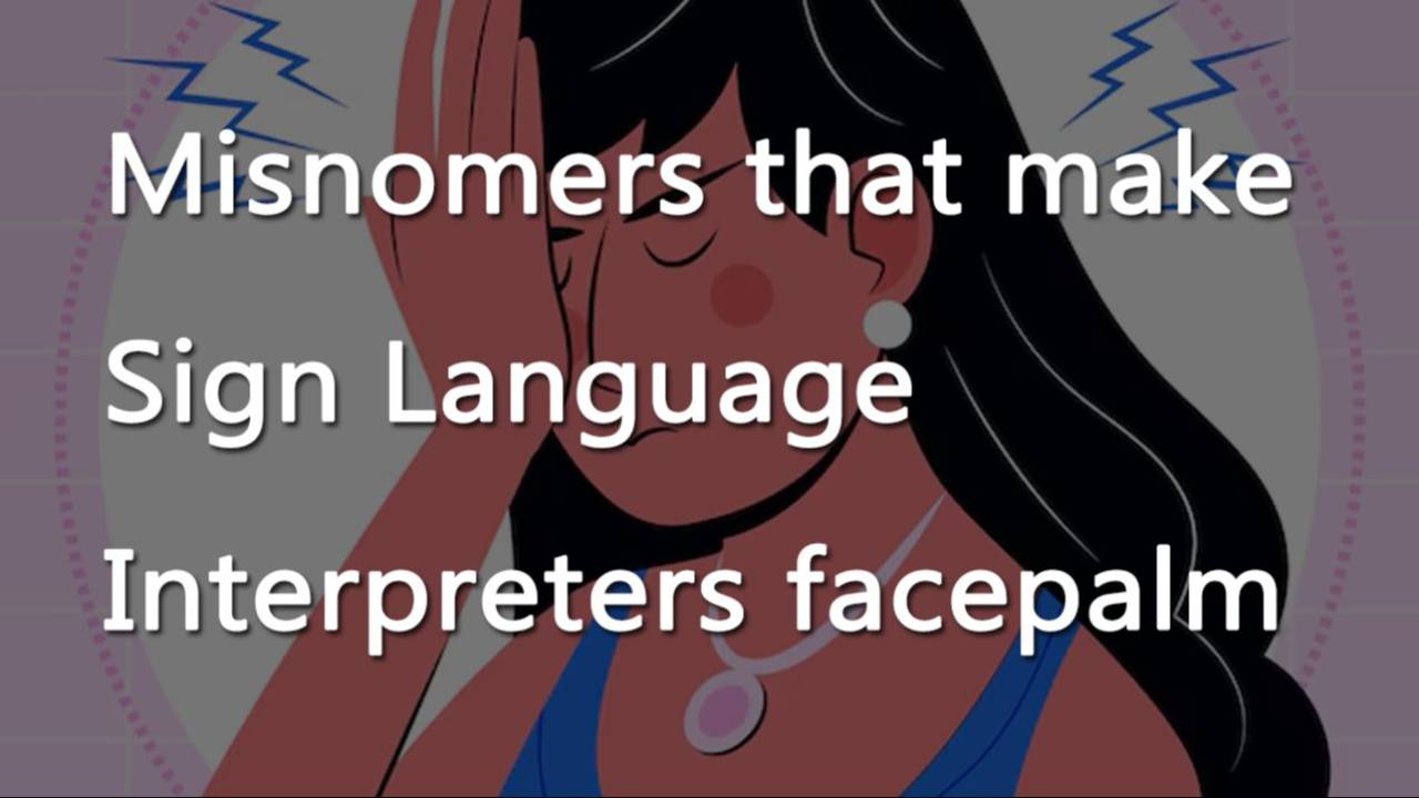 What makes Sign Language Interpreters facepalm