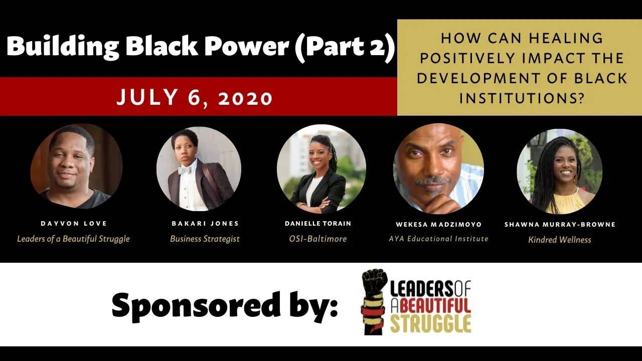 Building Black Power (Part 2): Healing & creating Black Institutions