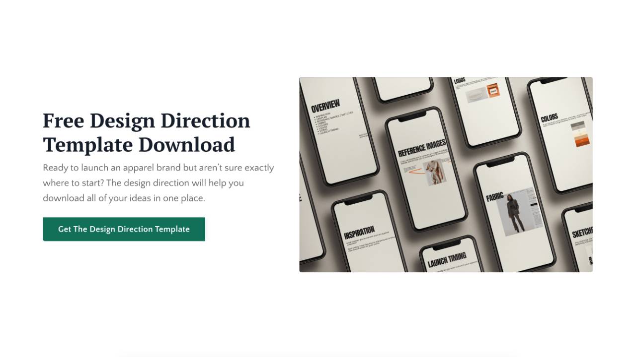 Free Design Direction Template