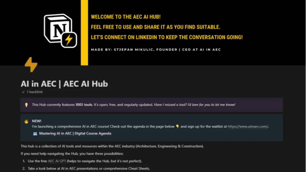 The AEC AI Hub