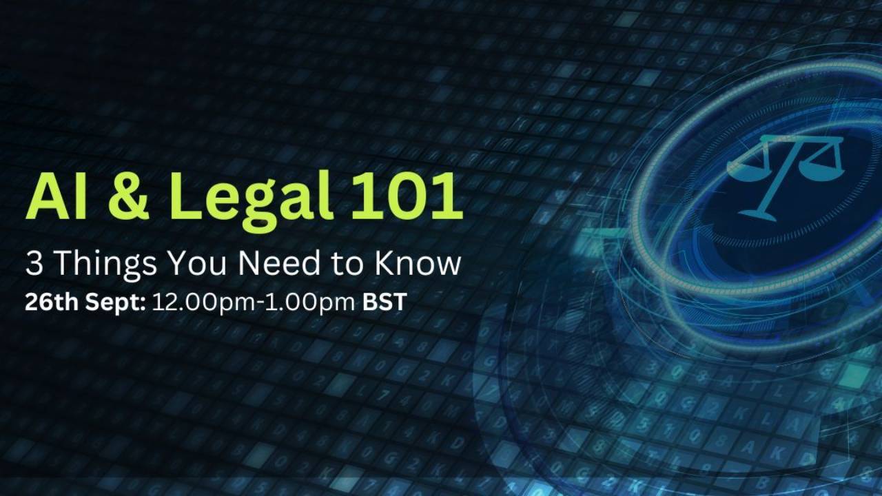 G3NR8 Webinar: AI & Legal 101