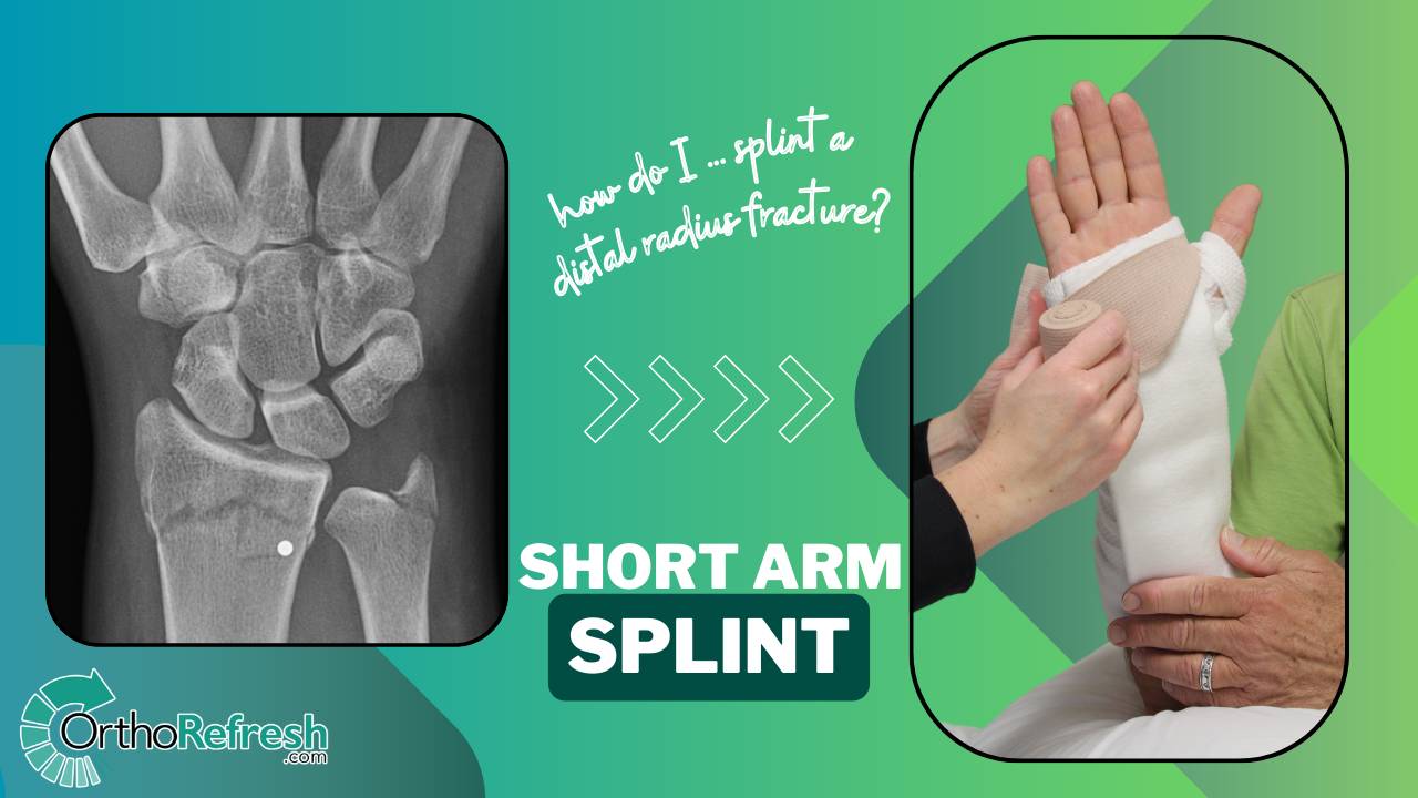 How do I ... splint a distal radius fracture?