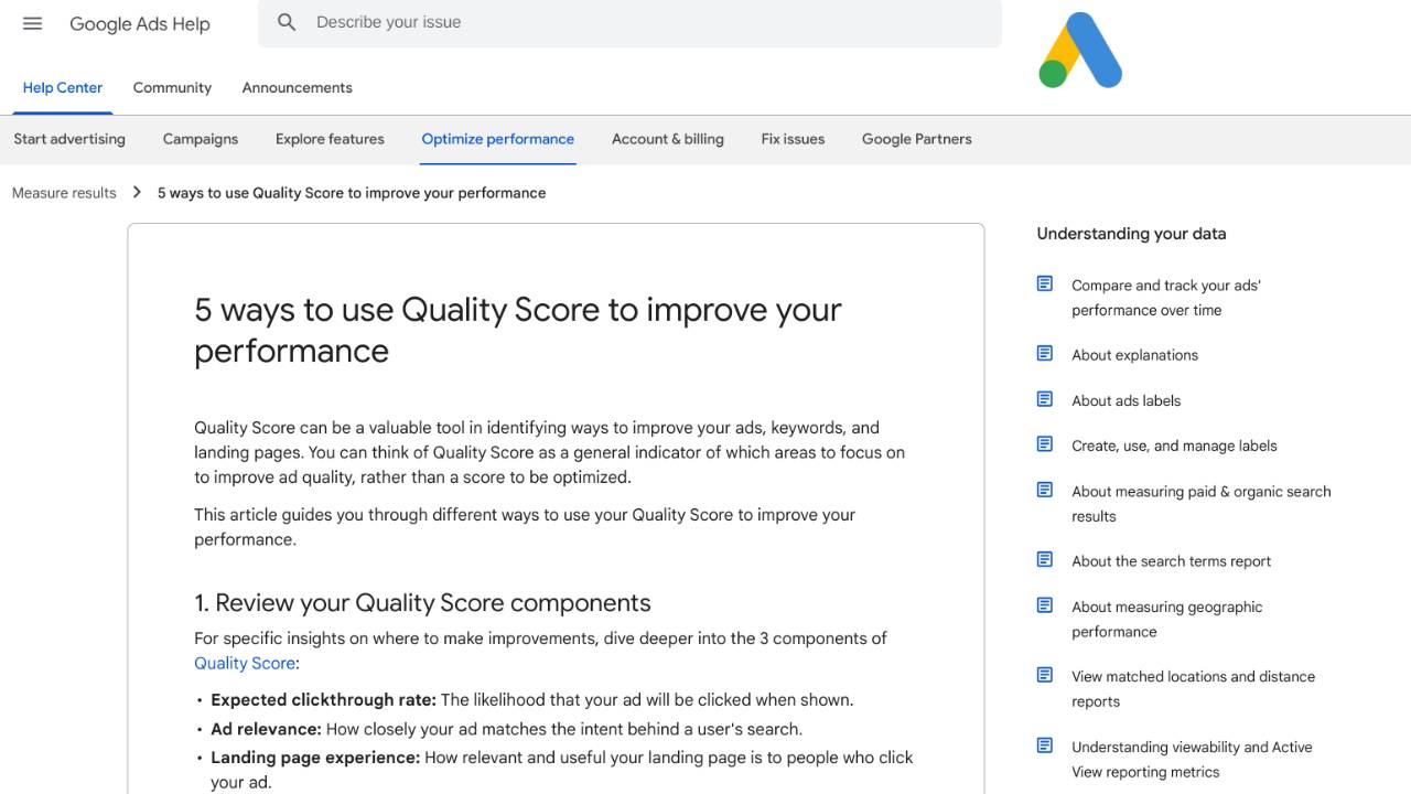Does Quality Score matter in Google Ads?