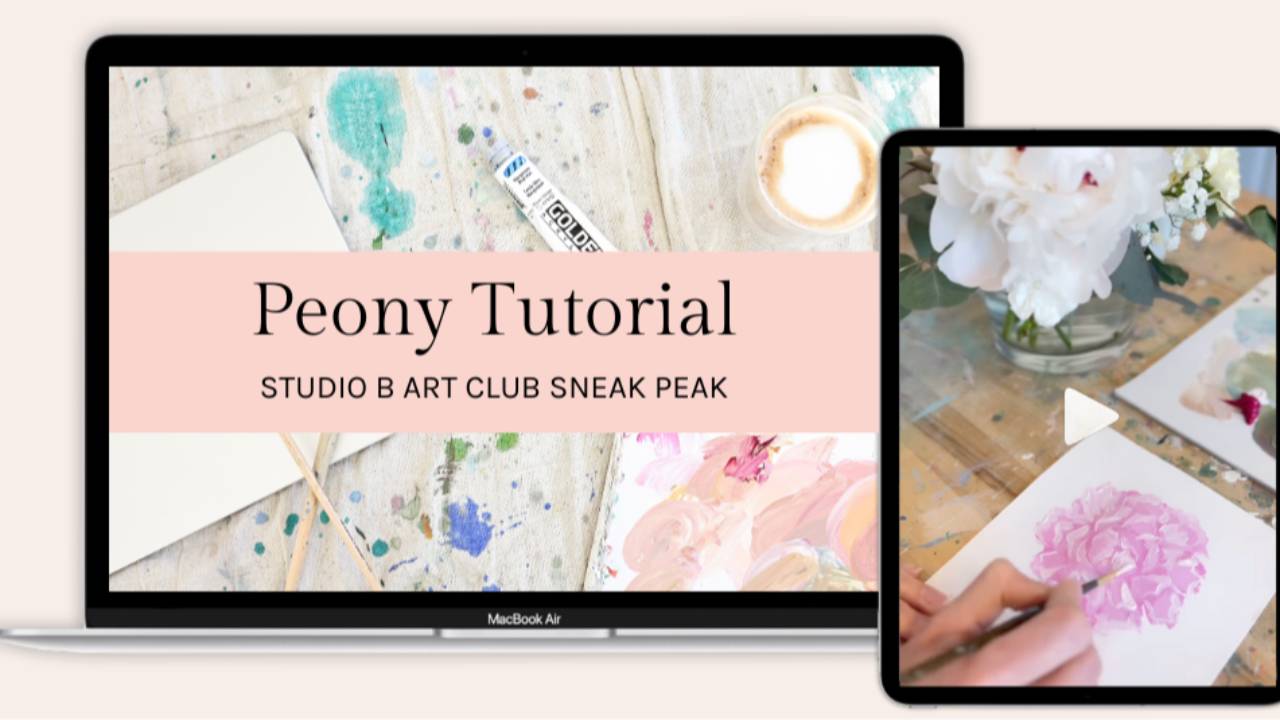 Studio B Peony Tutorial