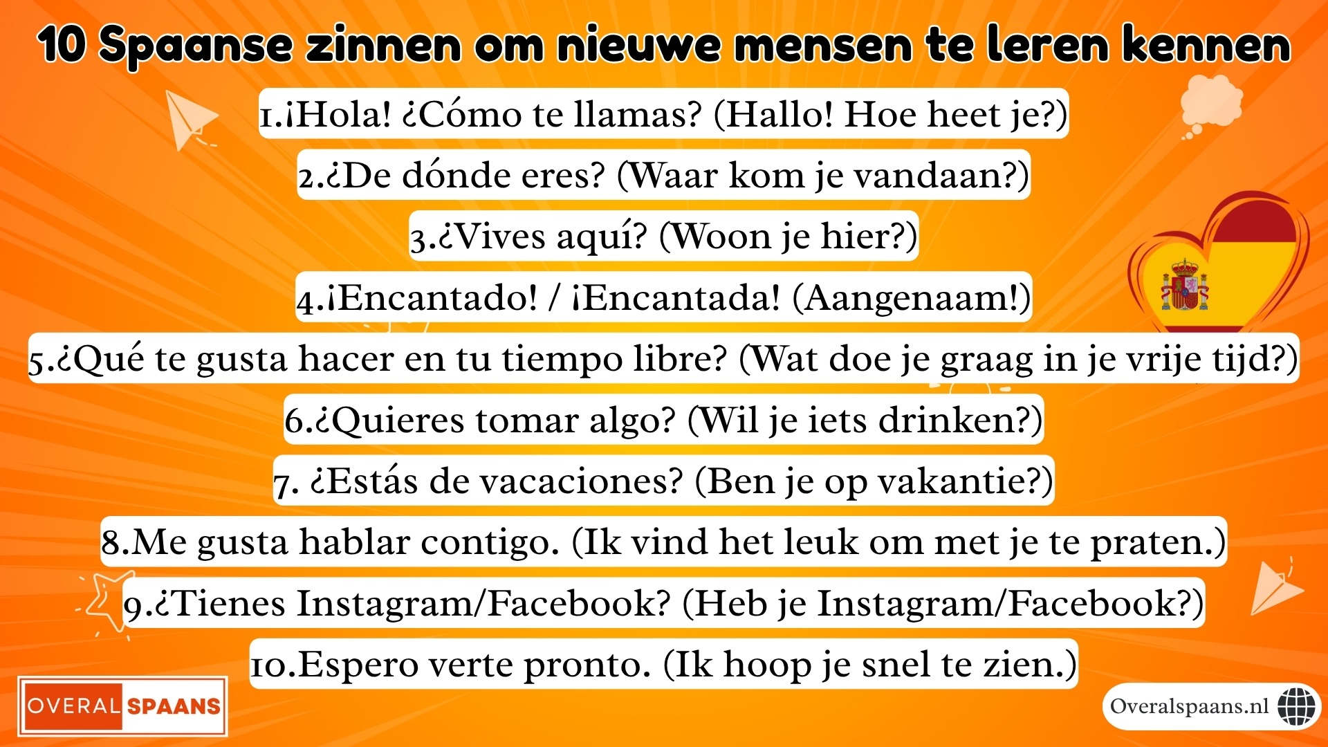 10 Spaanse zinnen om nieuwe mensen te ontmoeten 🇪🇸