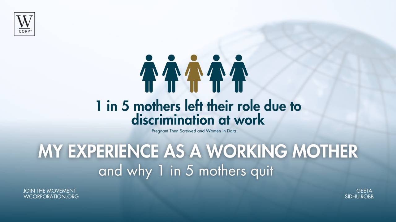 My Experience as a Working Mother - and why 1 in 5 mothers quit