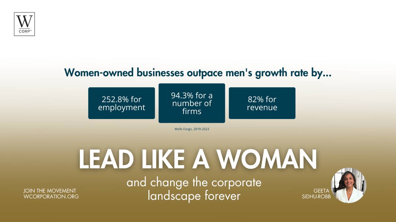 Lead Like A Woman - and change the corporate landscape forever